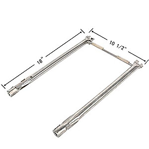 Gassaf 15.3 inch Flavorizer bar & 18 inch Burner Tube Set Replacement for Weber 7635 69785, Spirit 200 Series Spirit S-210, S-220, E-210, E-220, 3-Pack Stainless Steel Flavor Bar & Burner Tube Kit