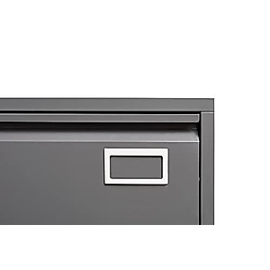 Aybihous3 File Cabinet with Digital Lock, Stainless Steel Full Metal Lateral File Cabinet,Heavy Duty Metal Storage Printer Stand for Home and Office (Black 1 Drawer)