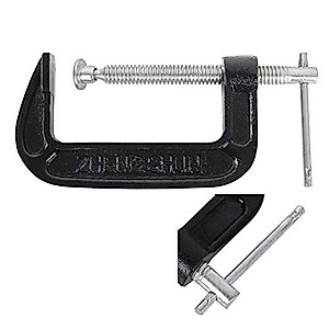 6 PCS C-Clamps 4 Inch Heavy Duty Steel C Clamp - Industrial Strength C Clamp Set for Woodworking, Welding, Building