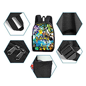 Fashion 3D printed backpack for boys and girls, light and large capacity cute anime school bag 1-One Size