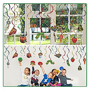 The Very Hungry Caterpillar Butterfly Swirls Streamers - 20 Pcs Children's Reading Story Birthday Party Decorations.