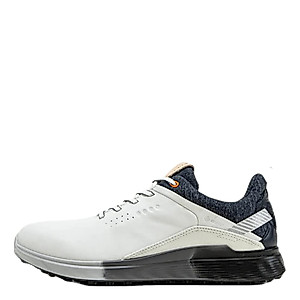 ECCO Men's S-Three Gore-TEX Golf Shoe, White, 11-11.5