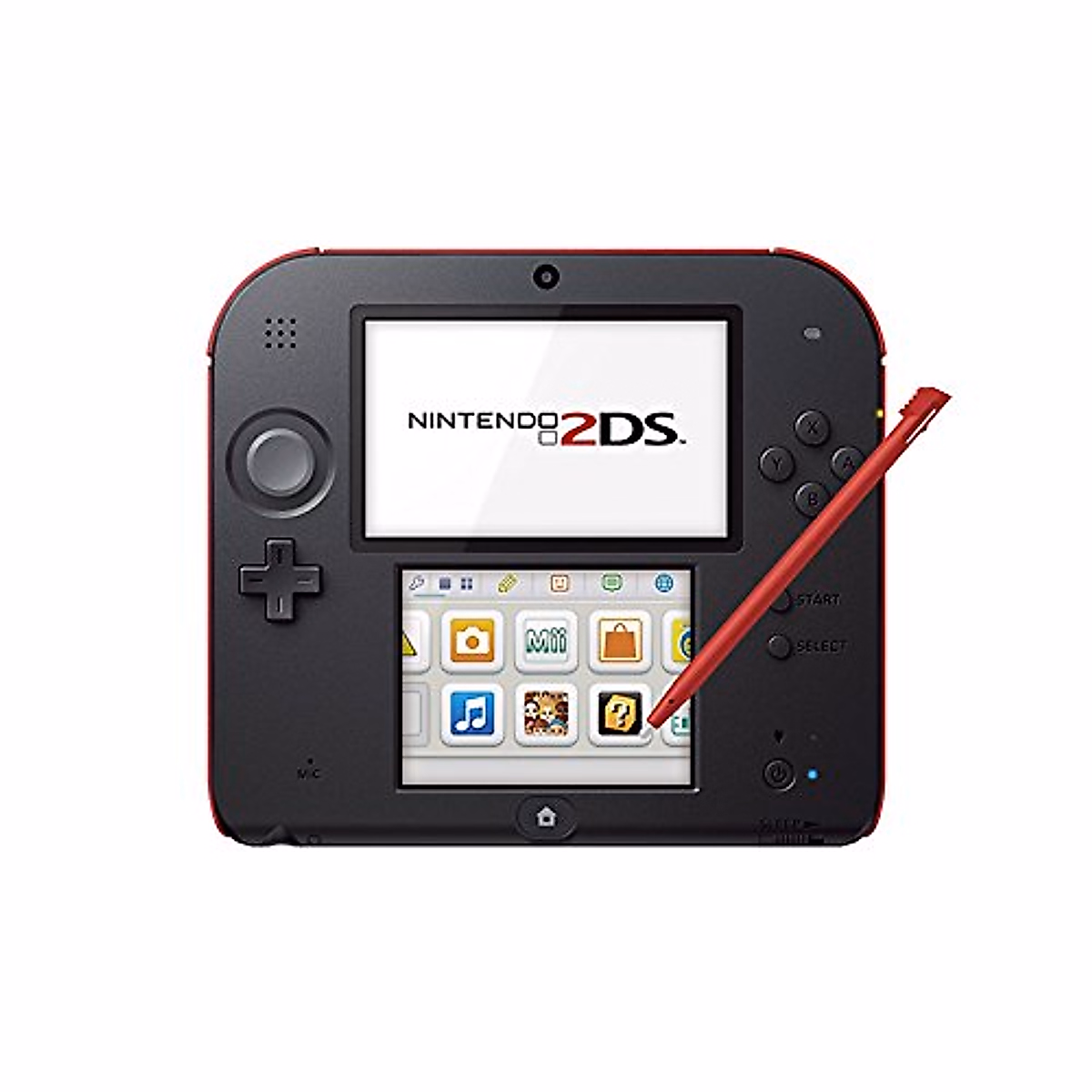 Nintendo 2DS Red Console with Yoshi's New Island Game