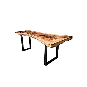 Solid Wood Live Edge Farmhouse Table 79″ x 26.5″-40.5″ x 3″