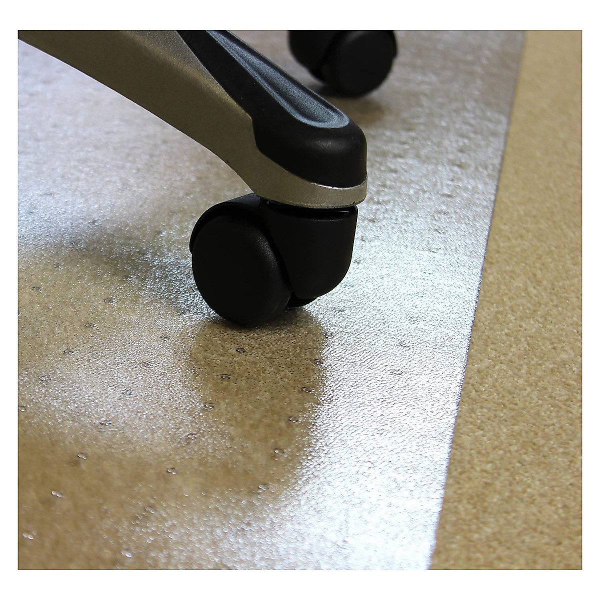 Marvelux Enhanced Polymer Eco-Friendly Office Chair Mat with Lip for Low and Standard Pile Carpeted Floors | 48" x 51" | Transparent Carpet Protector | Multiple Sizes