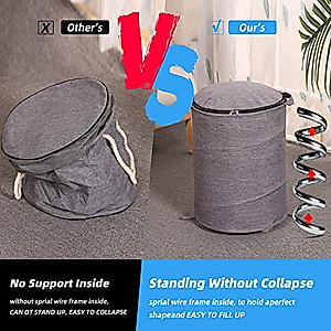 Gifmore Toy Storage Organizers and Play Mat for Kids, Toy Storage Bins for Building Bricks & Blocks, Foldable Canvas Toys Bag for Boys and Girls