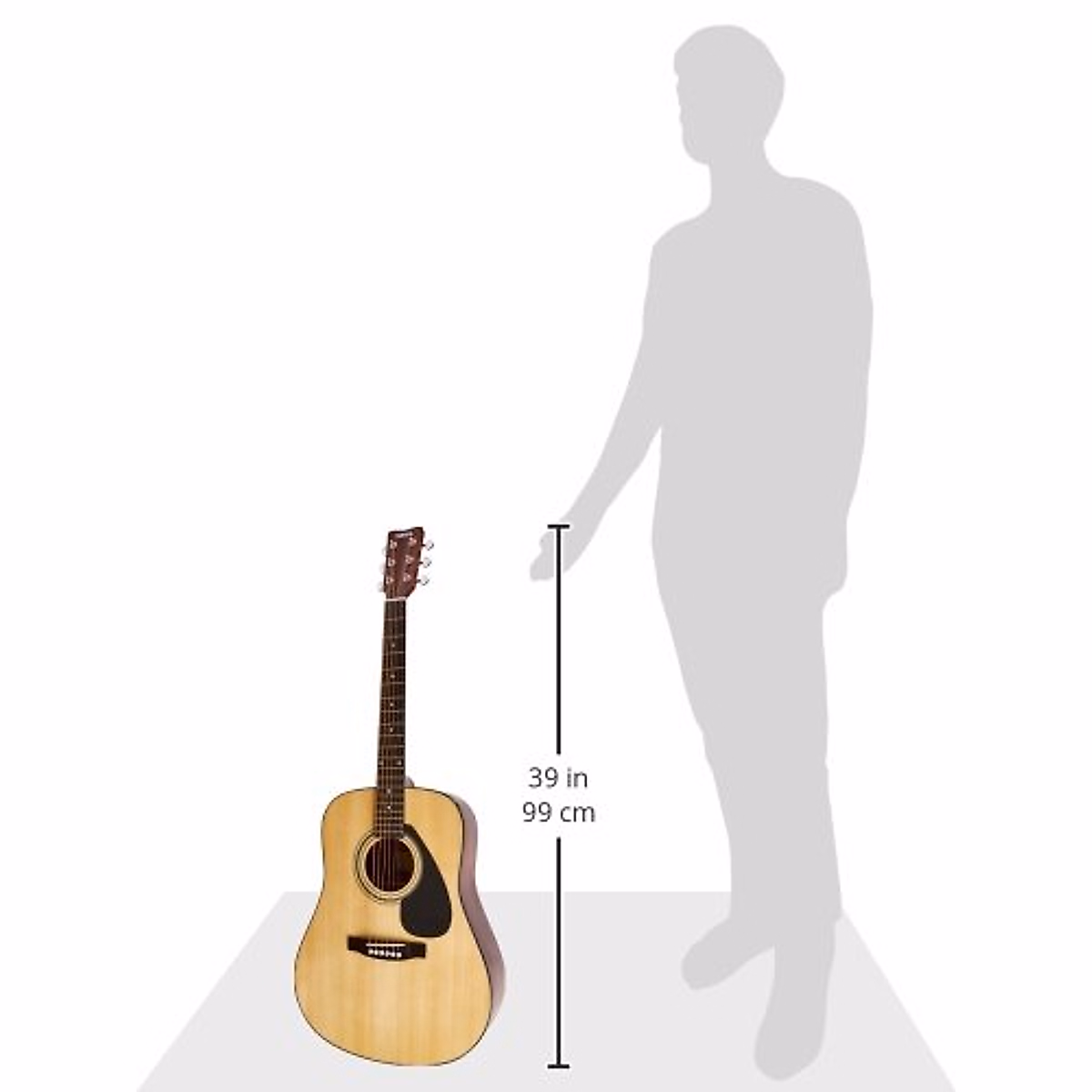 YAMAHA FD01S Solid Top Acoustic Guitar (Amazon-Exclusive),Light Brown