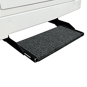 Prest-O-Fit 2-0420 Ruggids RV Step Rug Black Granite 23 In. Wide