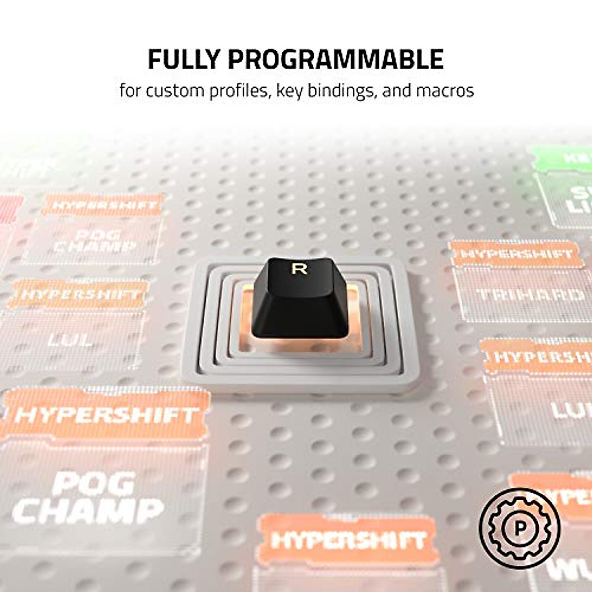 Razer Cynosa V2 Gaming Keyboard: Customizable Chroma RGB Lighting - Individually Backlit Keys - Spill-Resistant Design - Programmable Macro Functionality - Dedicated Media Keys (Renewed)