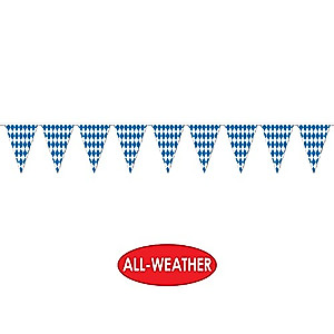Beistle Oktoberfest Pennant Banner, 17 by 30-Feet