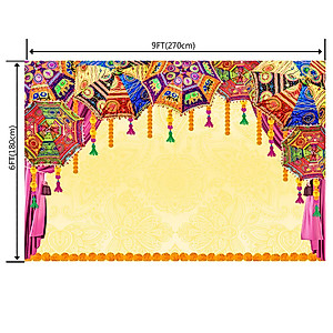 Ticuenicoa 9x6ft Diwali Party Backdrop Indian Marriage Decoration Red Curtain Flowers Background India Light Festival Diwali Photography Couples Trip Celebration Photos Atistic Photoshoot Props