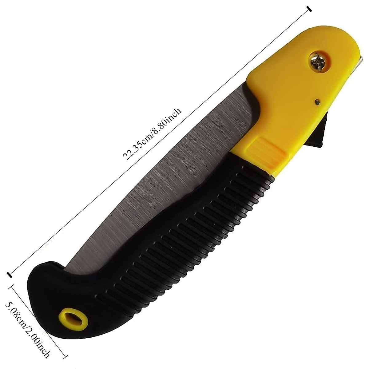 NIUTRIP Portable Safety Folding Saw, Camping Saw with 7"/180mm 3 Cutting Edge Blade,Pruning Saw, Hand Saw with Safety Lock for Backpacking, Wood Trimming, Garden Tree Branch Trimmer, Bushcraft,1 Pack