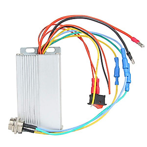 BAIZIFU Motor Brushless Controller, Waterproof 36V/48V Motor Controller, 150W/200W/250W/300W Electric Bicycle Brushless Motor Speed Controller for E-Bike (36V-48V)