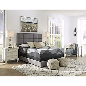 Signature Design by Ashley King Size 12 Inch Hybrid Mattress with Cooling Gel Memory Foam and Lumbar Support Form