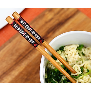 Toynk Seinfeld No Soup For You 20-Ounce Ramen Bowl and Chopstick Set
