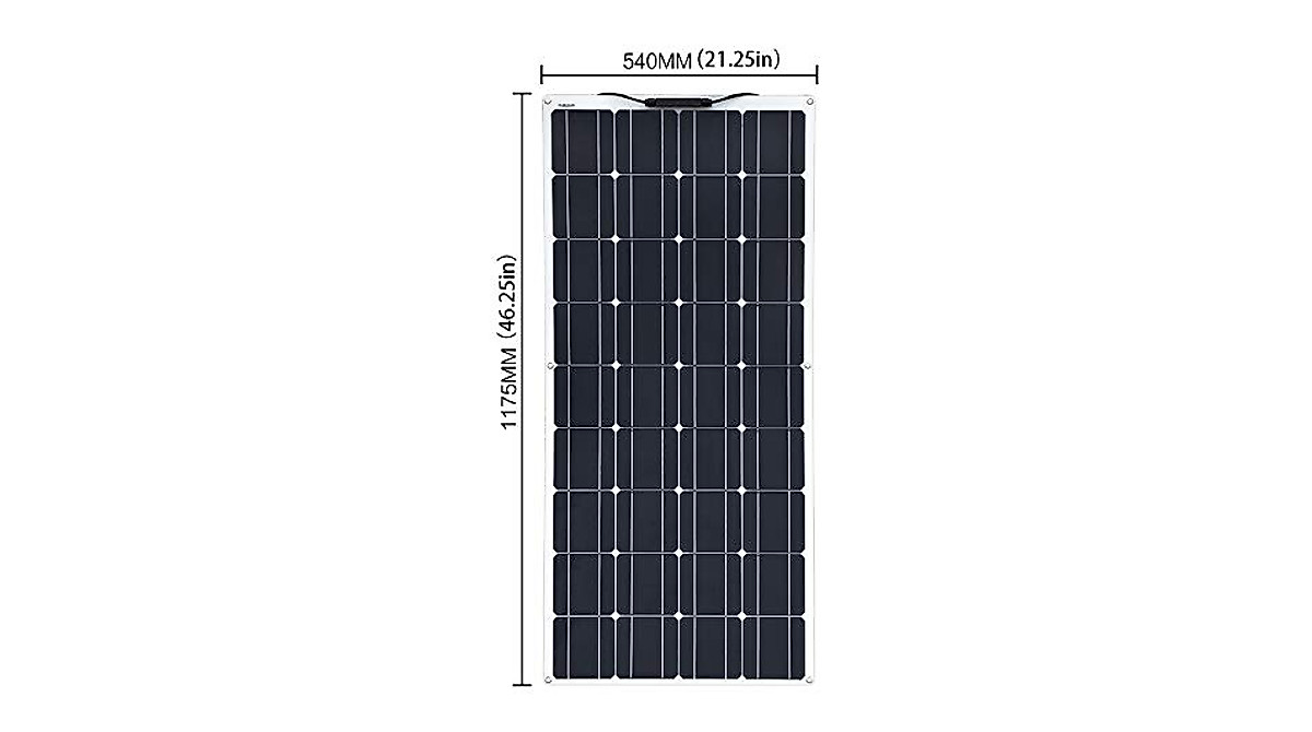 XINPUGUANG 100W Flexible Solar Panel for Off-Grid Use