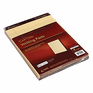 Ampad Heavyweight Writing Pad, 8.5 x 11.75 Inches, Ivory, 50-Sheet Pad (4 Pads per Pack) (20-011)