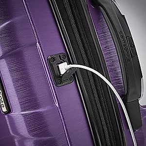 Samsonite Centric 2 Hardside Expandable Luggage with Spinner Wheels, Purple Orchid, Carry-On 20 Inch
