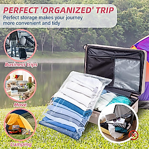 Boeyamto 20 Count 18" x 24" Extra Large Plastic Bags, 5 Gallon Storage Bags for Clothes, Trip, Moving, Camping. Giant Bags for storage. Travel Essential, Perfect Storage Accessories