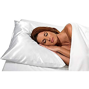 Betty Dain Satin Pillowcase, White, 0.21-Pound