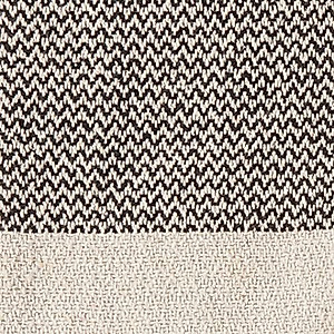 Bloomingville A14208833 Grey & Cream Cotton Knit Throw with Fringe