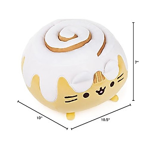 GUND Pusheen Catfé Cinnamon Roll Pusheen Plush Squisheen Cat Stuffed Animal, 12”