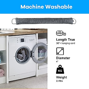 Kingbaas Heavy Door Draft Stopper Under Door Noise Blocker Front Door Insulation Door Draft Guard Weatherproof Strip Energy Efficient Door Accessory