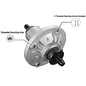 Spindle Fit for John Deere Mower - Spindle Assembly Fit for John Deere LA135 LA115 LA125 LA145 LA105 LA130 D140 D130 D105 D110 L110 X110 42" 48" Lawn Mower Tractor Deck, Replace GY20454 GY20962