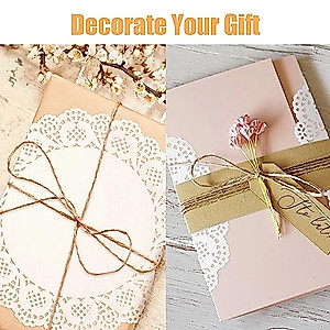 100 Pieces Paper Doilies, 12 Inch Doilies for Food, Disposable Lace Paper Doilies for Tables, Round Paper Placemats Bulk for Cakes Desserts Crafts(White)