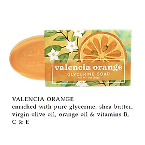 Greenwich Bay Trading Co., Fresh Fruit Collection, Set of 4 Glycerine Bar Soaps, 3 Oz. Each - Coconut Mango, Meyer Lemon, Tahitian Lime and Valencia Orange