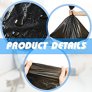 Geosar 200 Count Jumbo Cat Litter Box Liners 28x 24'' Liner Bags Compatible with Litter Box Thickened Cat Litter Bags Litter Box Liner Cat Waste Disposal Bags for Disposal of Cat Waste, 9-11 Gallons