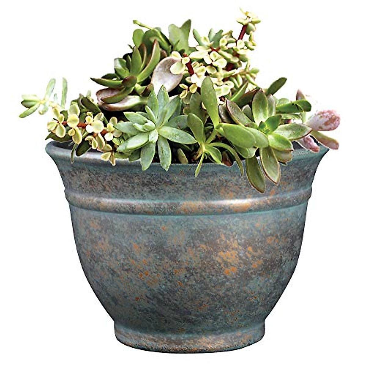 Classic Home & Garden 10509D 377R 9" Alena Planter, Weathered Copper