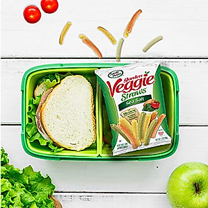 Sensible Portions Veggie Straws, Sea Salt Flavor, Gluten-Free Chips, Individual Snacks, 1 Ounce Bag, (Pack of 24)