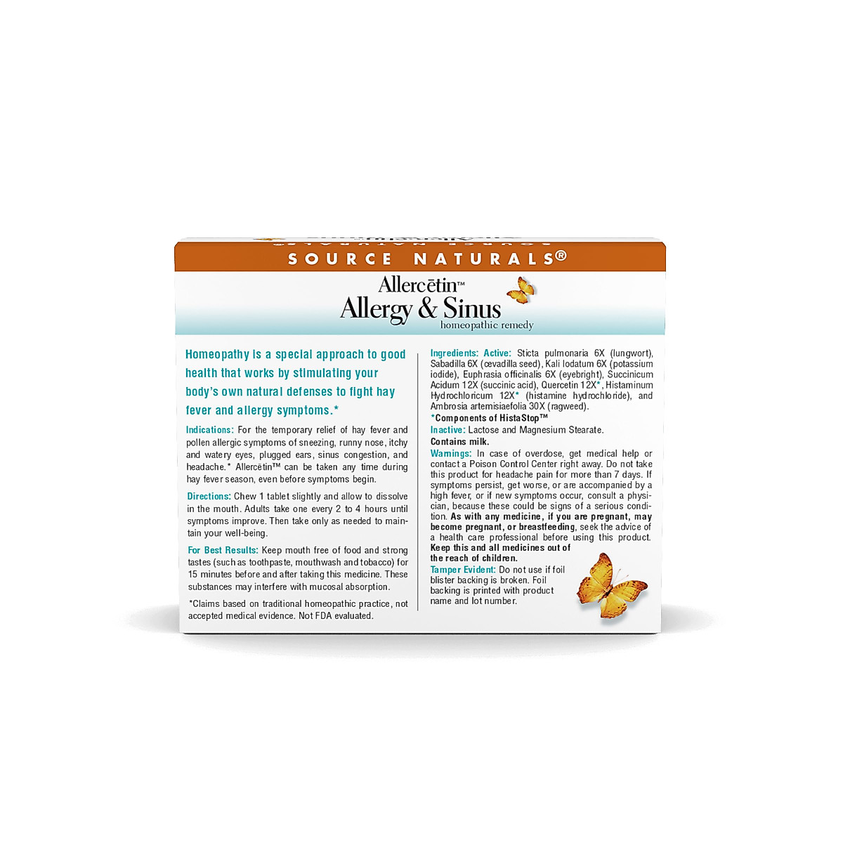 Source Naturals Allercetin, Homeopathic - 48 Tablets