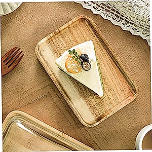 YARNOW 1 Set Dessert Cake Pan Bakery Stand Holder Fruit Platter Server Rustic Cupcake Stand Cake Serving Platter Steak Display Stands Wood charcuterie Board Dish Bamboo Bell Shaped