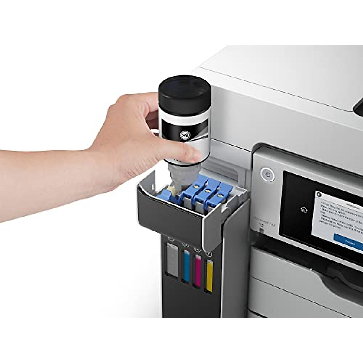 Epson EcoTank Pro ET-16600 Wide-Format All-in-One Supertank Wireless Color Inkjet Printer, White- Print Copy Scan Fax - 4.3" LCD, 25 ppm, 4800 x 1200 dpi, 13 x 19, Auto 2-Sided Printing, 50-Sheet ADF