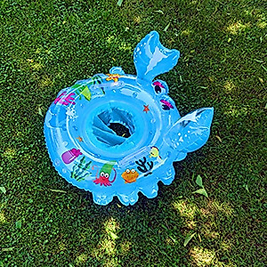 O-Toys Pool Floats for Baby Toddlers Inflatable Float Raft Water Swimming Ring Floating Boat for Kids Crab Blue