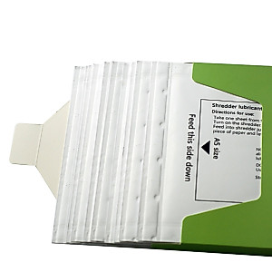Ansoon 24 Pack Paper Shredder Lubricant Sheets, Paper Shredder Sharpening & Lubricating Sheets