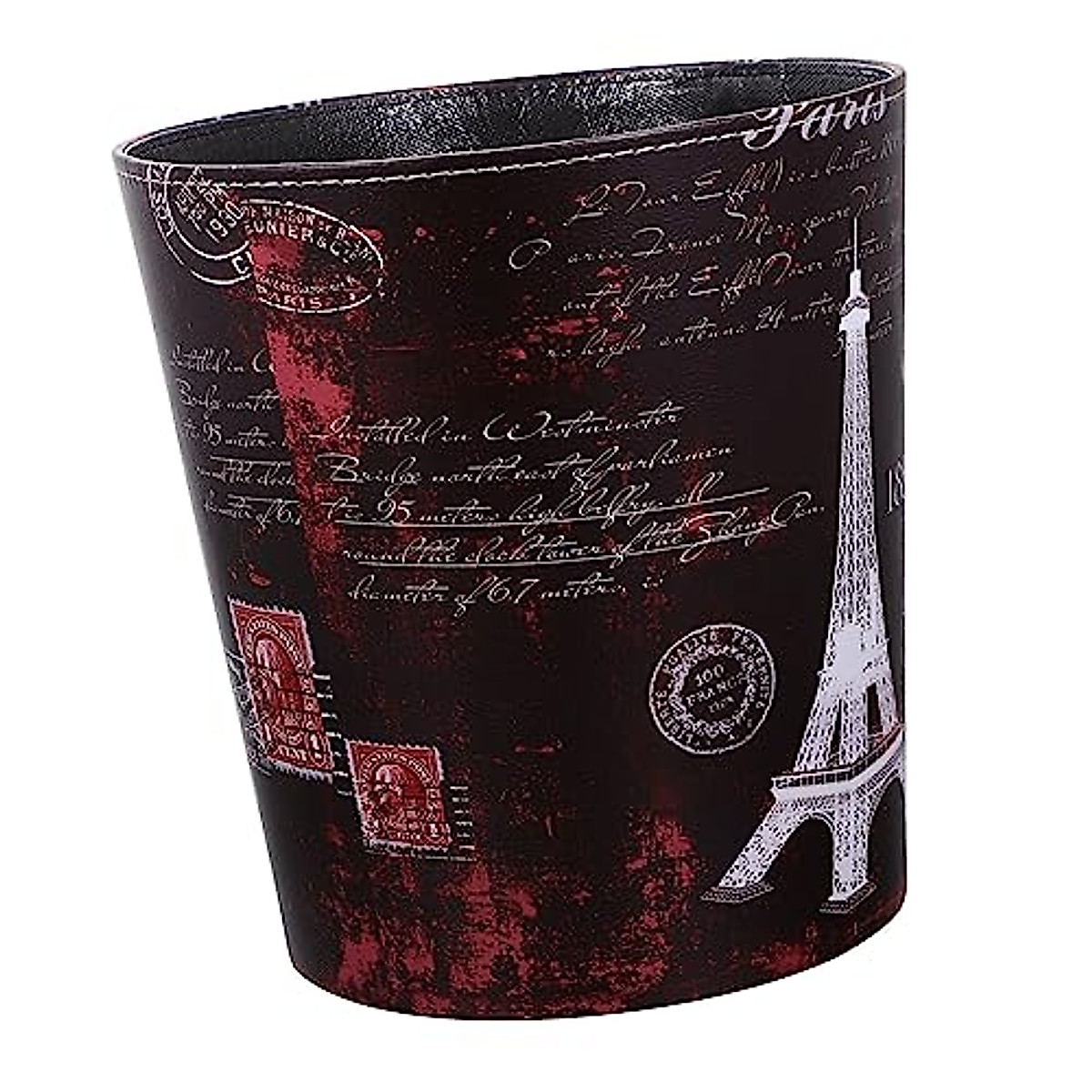 CHILDWEET Vintage Desk Trash Can Multi-Functional Waste Can Desktop Pen Holder Tabletop Mini Garbage Can for Office or Bedroom