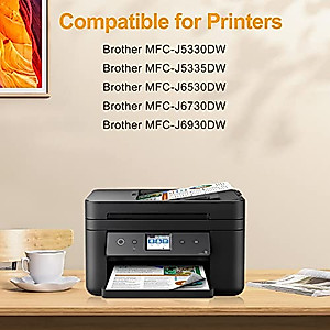 HenceBuy Compatible LC3019 XXL Ink Cartridge Replacement for Brother LC3019XXL Use with Brother MFC-J5330DW MFC-J5335DW MFC-J6530DW MFC-J6930DW MFC-J6730DW Printer ( 4Black,2Cyan,2Yellow,2Magenta )