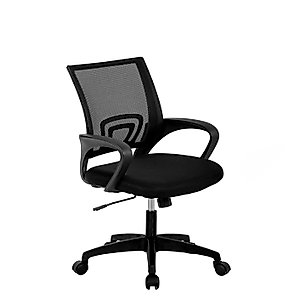 Sleek Modern Design: Adjustable Black Office Chair for Comfortable and Stylish Workdays