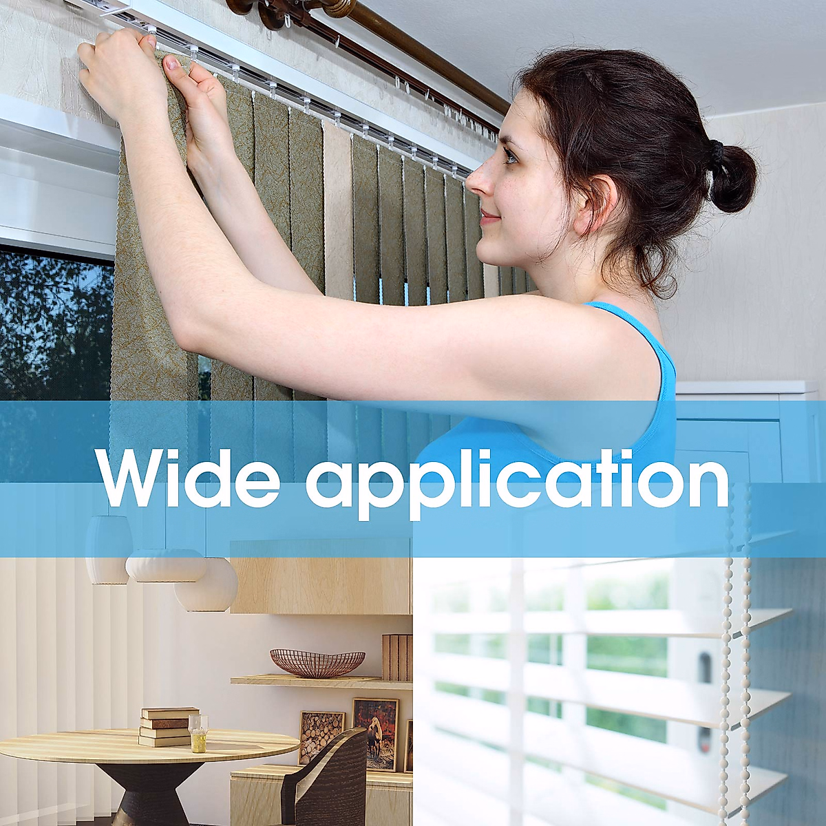 80 Pieces Vertical Blind Repair White Vane Savers Blind Repair Clips Curved Repair Clips Window Blinds Replacement Slats Vertical Blind Repair Tabs for Fixing Vertical Window Shades Slats