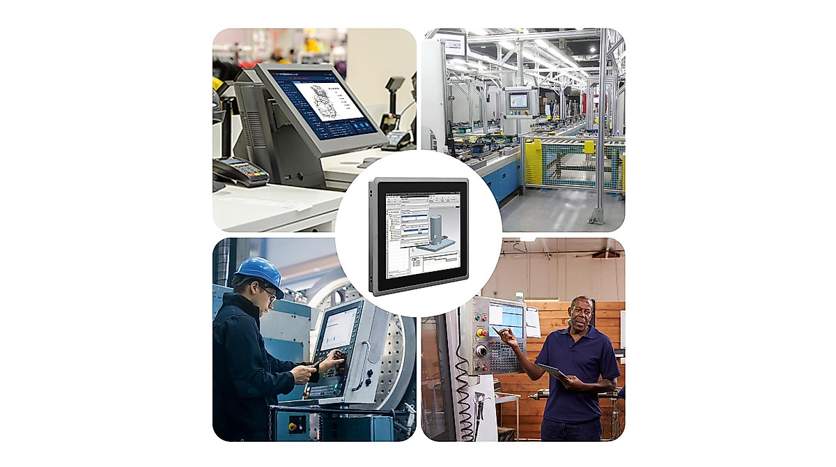 SunKol 15 Inch Industrial Embedded Panel PC with Touch Screen