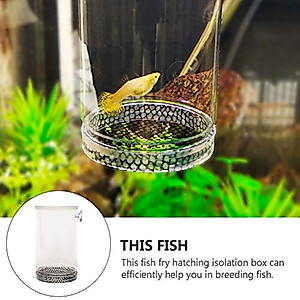 balacoo Net Breeding Box Aquarium Fish Hatchery Isolation Net Aquarium Fish Breeder Tank Isolation Hatching Net Fish Hatchery Breeder Box Aquarium Separation Net