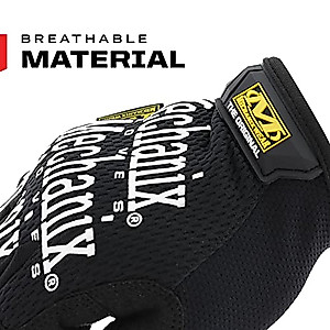 Mechanix Wear: The Original Work Glove with Secure Fit, Synthetic Leather Performance Gloves for Multi-Purpose Use, Durable, Touchscreen Capable Safety Gloves for Men (Black, Large)