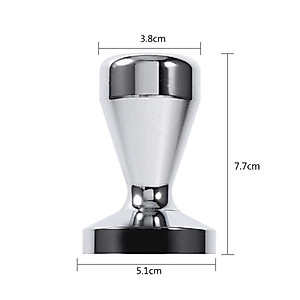 Tamper, Coffee Tamper, Asixx Stainless Steel Tamper Coffee Bean Press Tool With 51mm Diameter Flat Base Hot Suitable for Using in Home or Office, also be A Gift