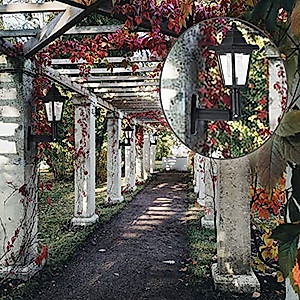 PMUYBHF Solar LED Lights Road Wall Mounted Installation Garden Fence Lights,Provide Brighter Lighting and Wider Detection Range,Decorate Garden