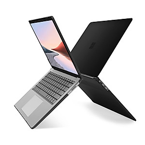 MOSISO Case Compatible with Surface Laptop 5/4/3 13.5 inch 2022 2021 2019 Release with Metal Keyboard (Models: 1951 & 1868), Protective Plastic Hard Shell Case Cover, Black