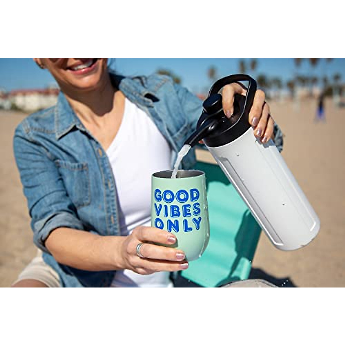 GrowlerWerks uKeg Twist Seltzer Maker & Dispenser – Portable Patented Carbonation System - Vacuum Insulation for Beverages – Includes Carry Handle- Soda Maker for Sparkling Water (Tungsten, 36 oz)