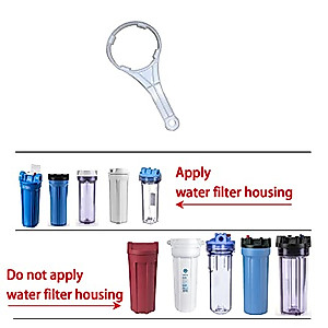 YZM 10" Plastic Filter Housing Wrench, Reverse Osmosis Water Filter Canister Housing Wrench (10" Filter Housing Wrench)